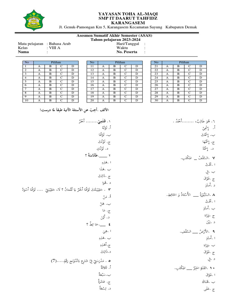 Asas B. Arab 8a | PDF