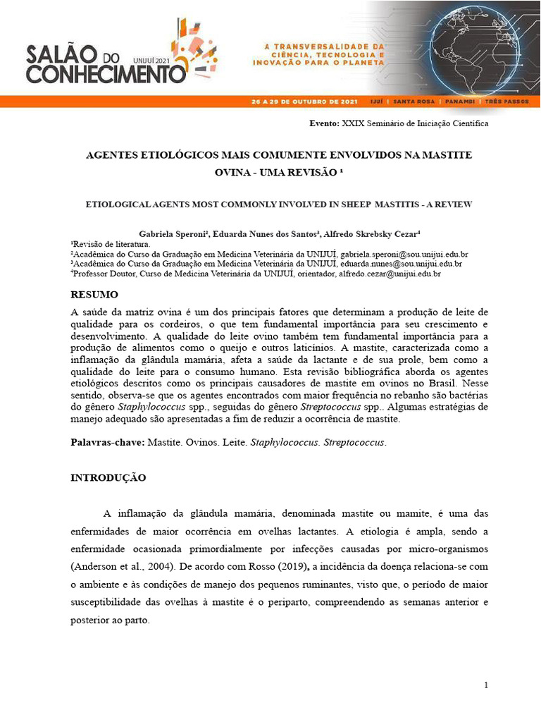 21022-Texto Do Artigo-54509-1-2-20211018 | PDF | Leite | Estafilococo