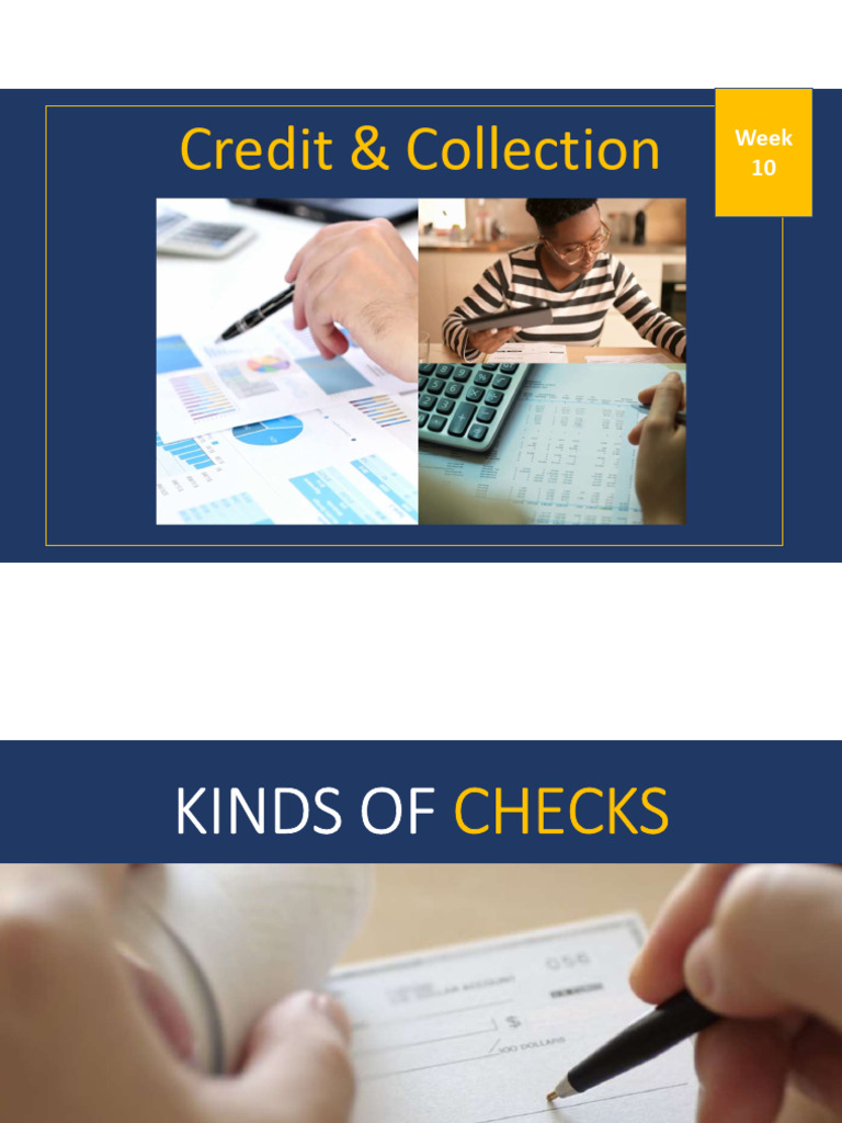 Credit and Collection Week 10 | PDF | Cheque | Banks