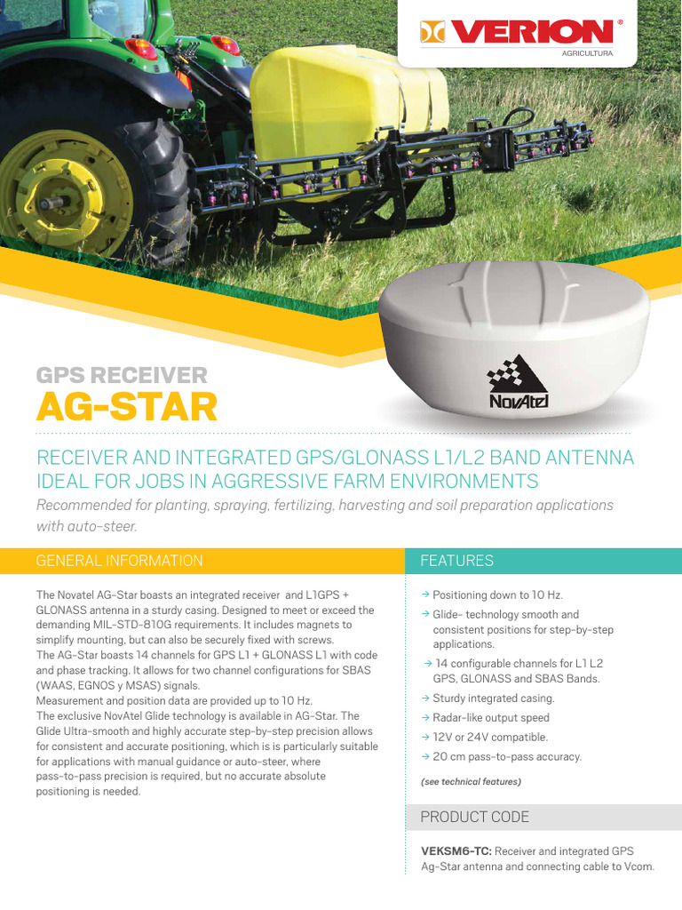 Ficha - en - P03 - GPS Receiver - AG Star | PDF | Global Positioning ...