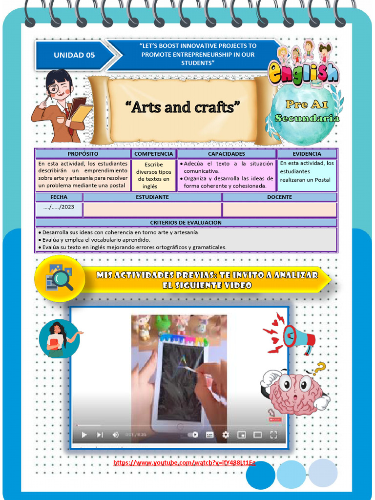 1°2°act 03-Ingles-U5 | PDF | Aprendizaje | Cognición