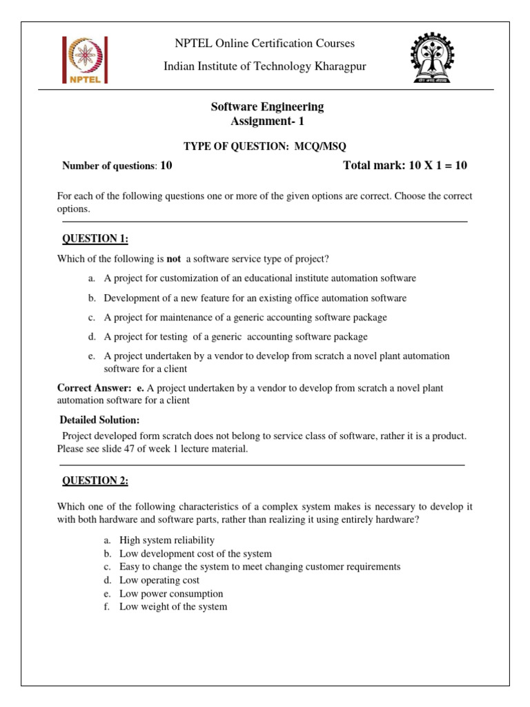 Software Engineering - 2023 - Assignment 1 | PDF | Reliability Engineering | Software Engineering