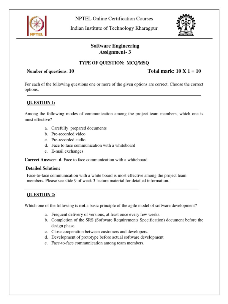 Software Engineering - 2023 - Assignment 3 | PDF | Scrum (Software ...