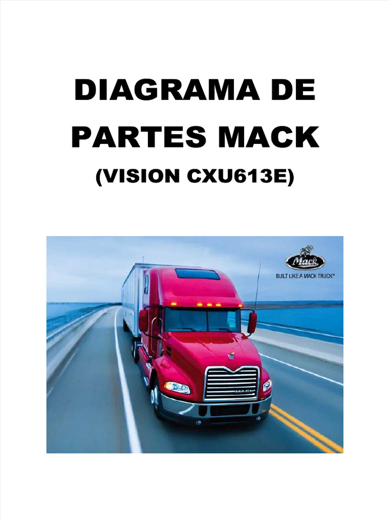 Diagrama y Partes Camión Mack Vision | PDF | Camión | Eje