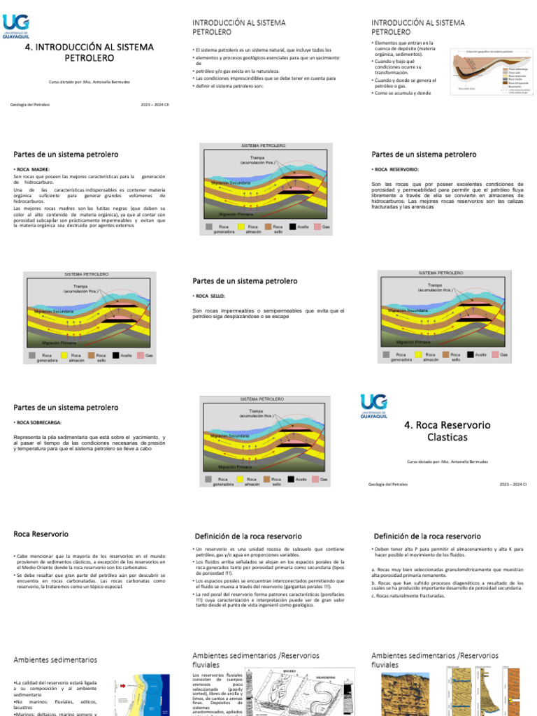 4 - Roca Reservorio - Clasticas | PDF | Roca clástica | Depósito de ...