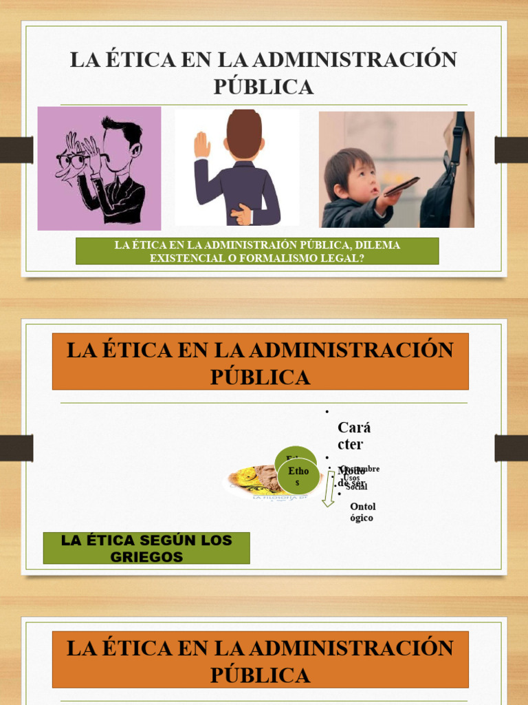 La Ética en La Administración Pública | PDF | Soborno | Moralidad
