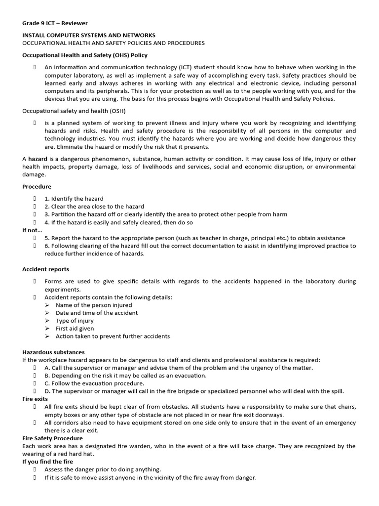 Grade 9 ICT Reviewer | PDF | Laptop | Desktop Computer