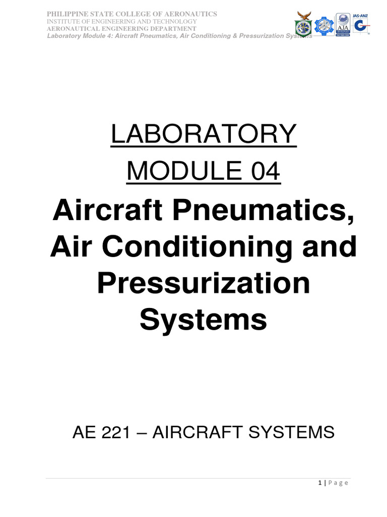Laboratory Module 4 - Aircraft Pneumatics, Air Conditioning and ...