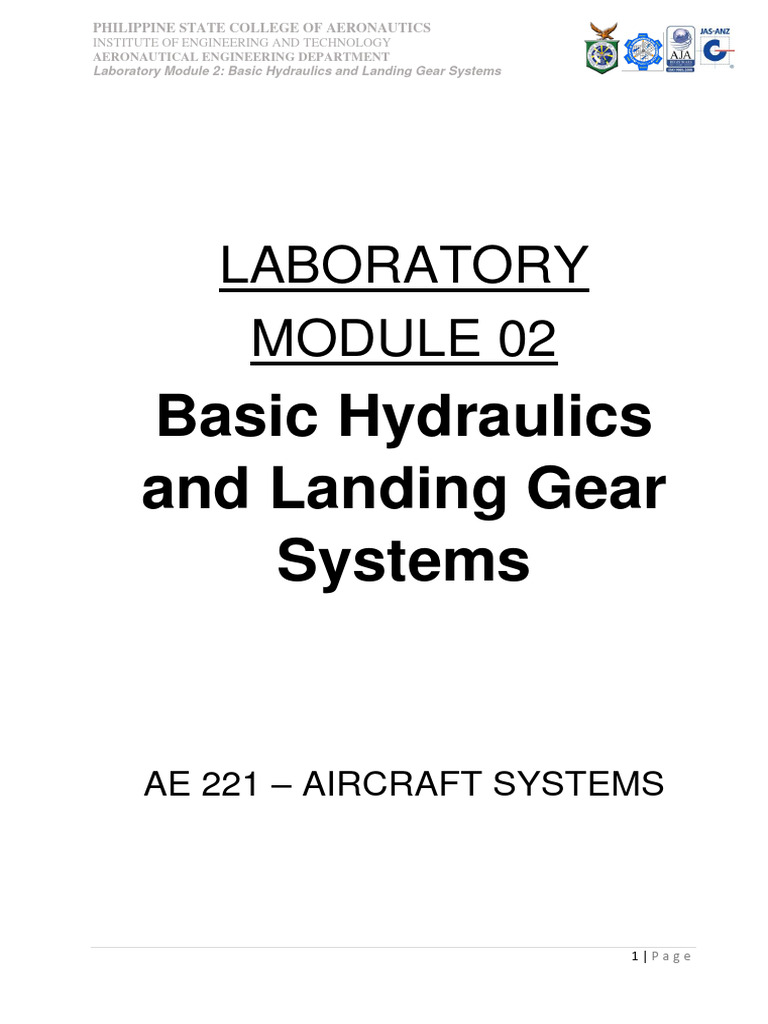 Laboratory Module 2 - Basic Hydraulics and Landing Gear Systems | PDF | Academic Integrity ...