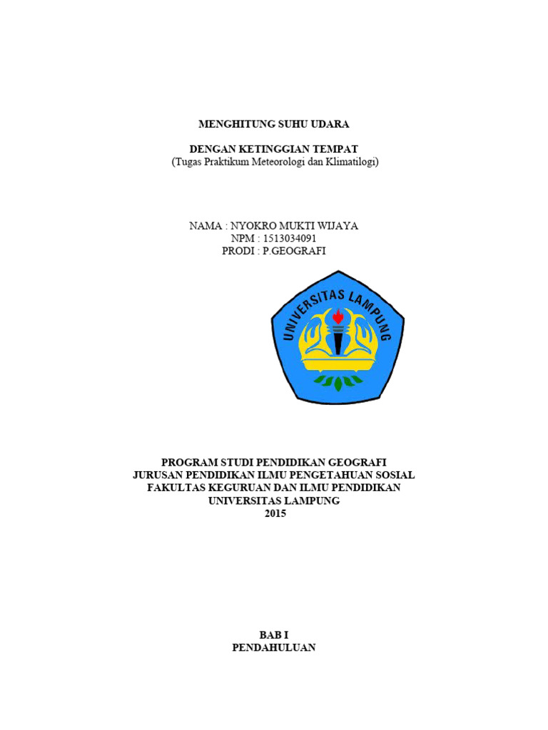 Menghitung Suhu Udara | PDF