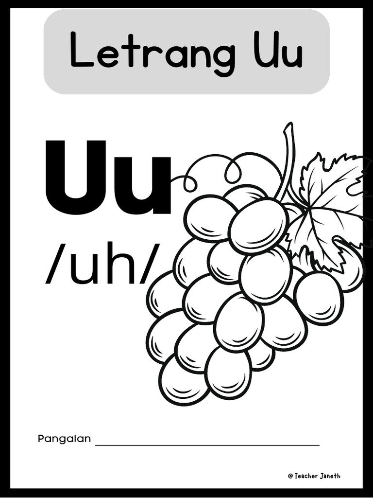 Letrang Uu Kindergarten Worksheets | PDF