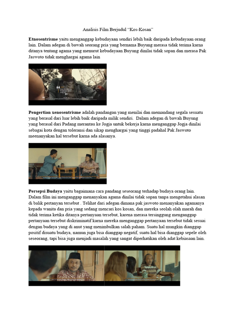 Analisis Film Berjudul Kos Kosan | PDF | Pengembangan Diri | Kesehatan Holistik