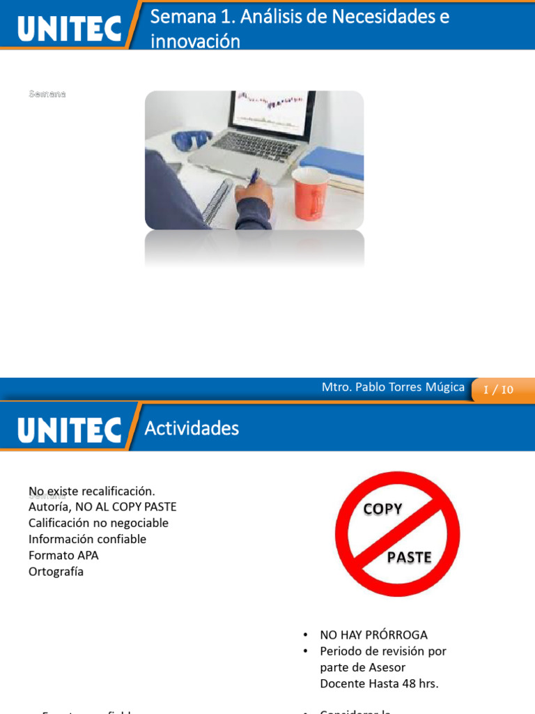 Analisis de Necesidades e Innovacion. Semana 1 | PDF | Innovación | Creatividad