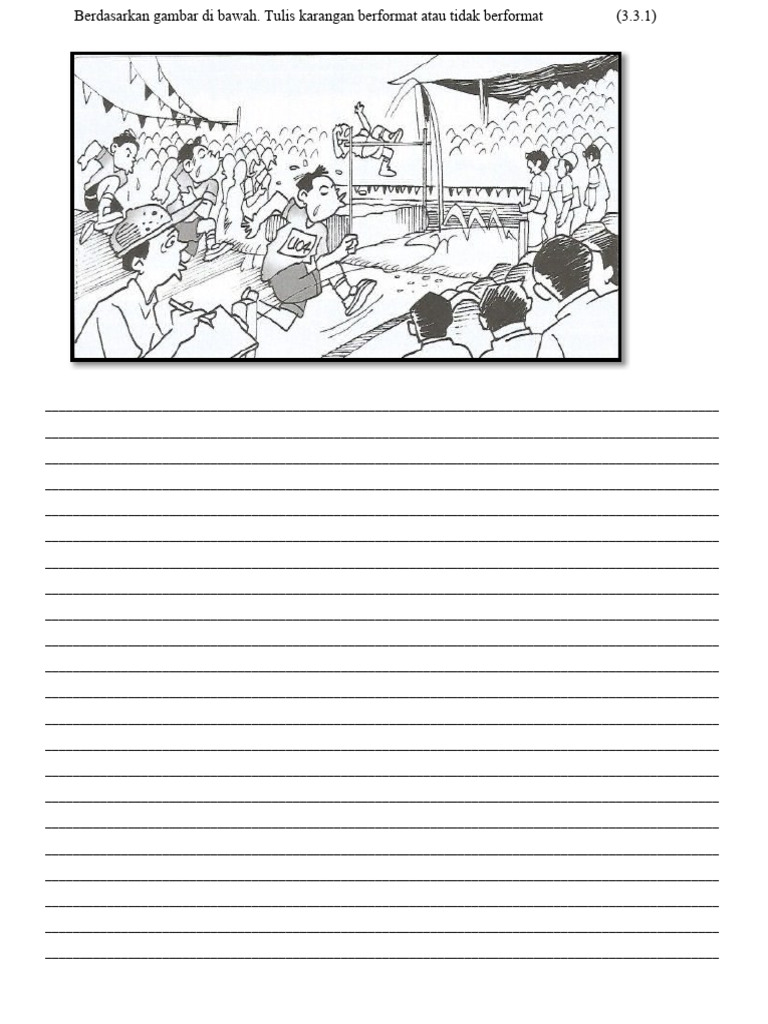 Karangan Bergambar Hari Sukan Sekolah | PDF