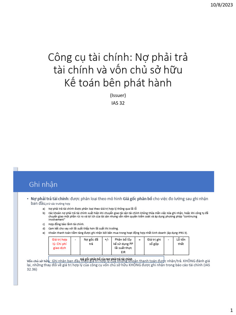 Financial Instrument - Part 3 Financial Liabilities and Equity | PDF