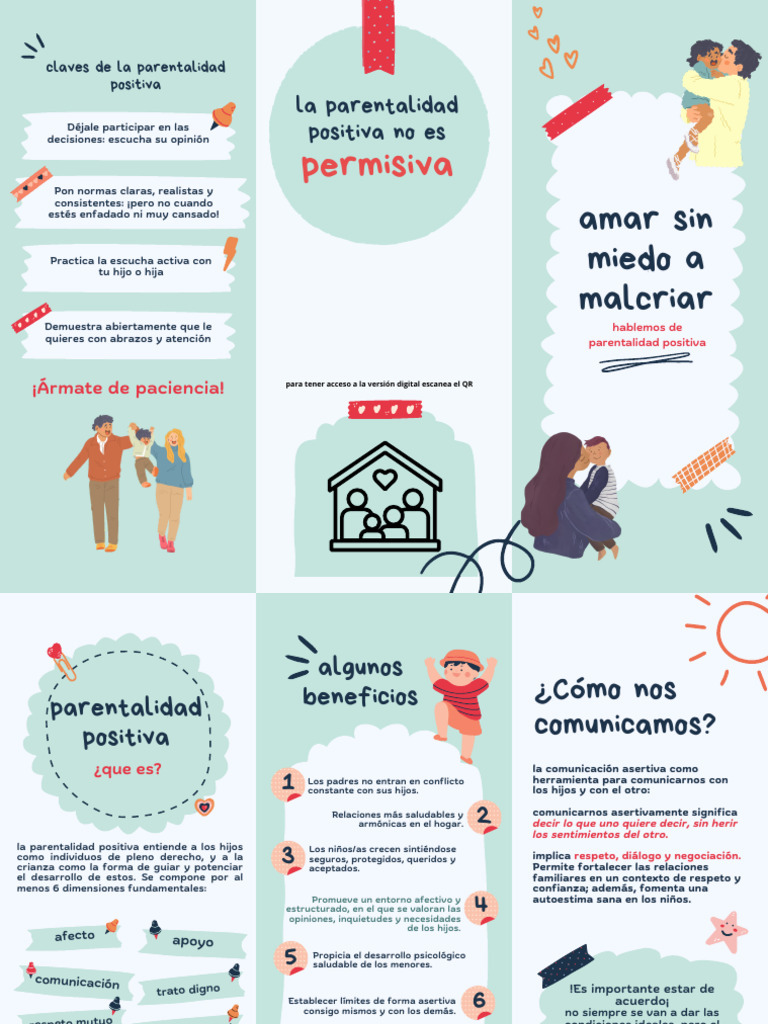 Folleto Taller Parentalidad Positiva | PDF | Autoestima | Ciencias del comportamiento