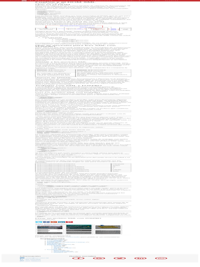 Leer XML con FoxPro y MSXML | PDF | Modelo de objeto de documento | Xml