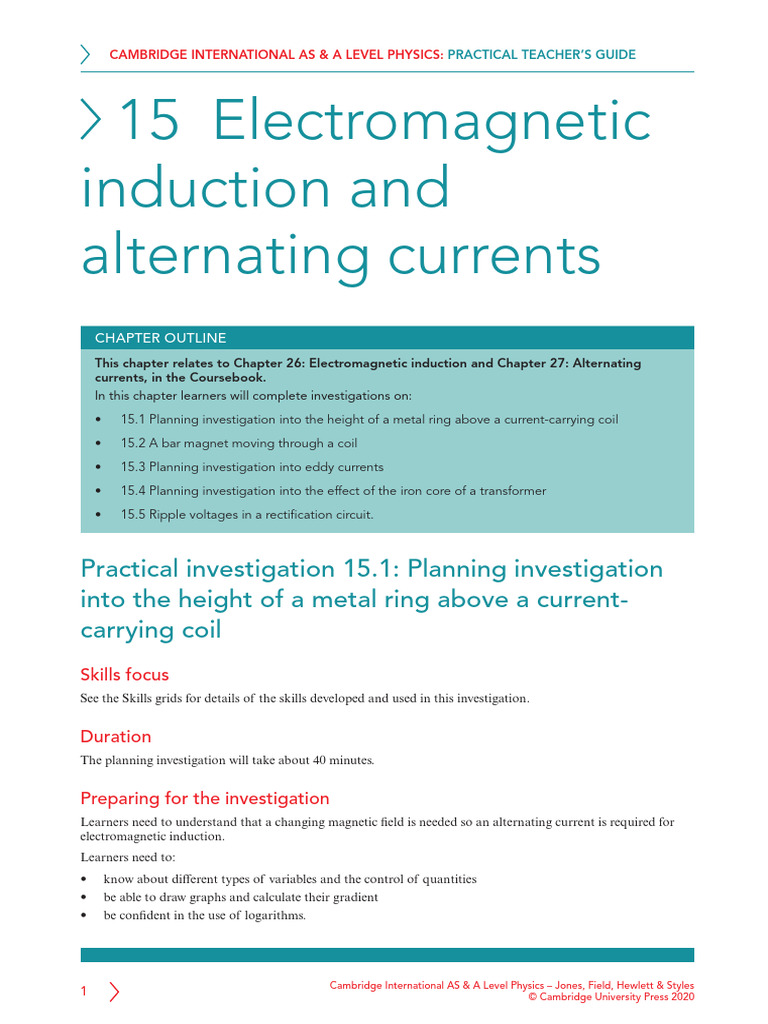 PTG Chapter 15 Asal Physics | PDF | Rectifier | Inductor