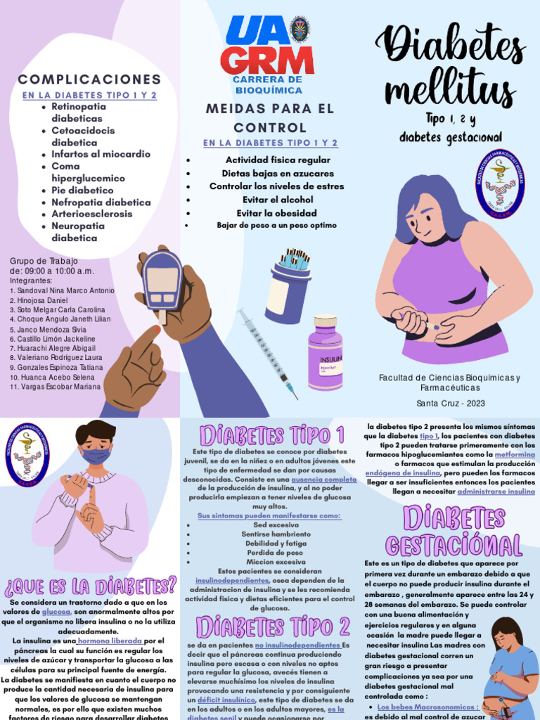 Complicaciones y Control de Diabetes | PDF | Diabetes | Insulina