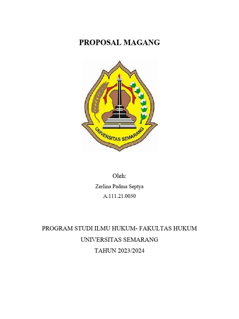 Proposal - Magang BNN | PDF