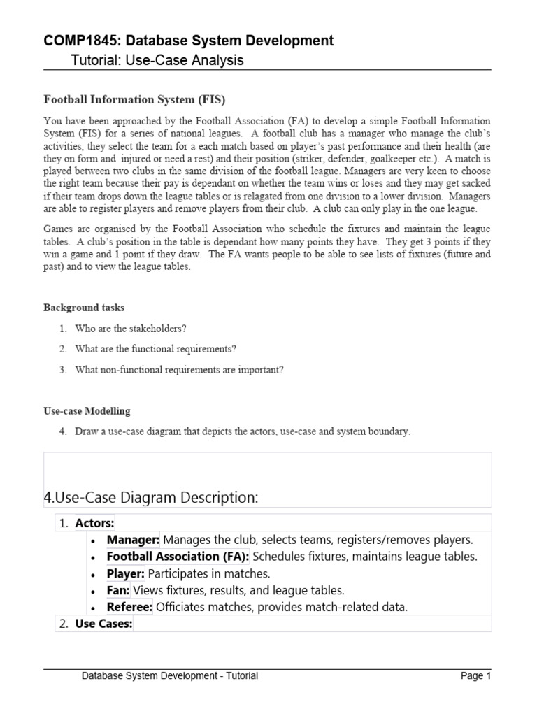 SD Tutorial UseCase (Students) Dadasd | PDF | Use Case | Databases