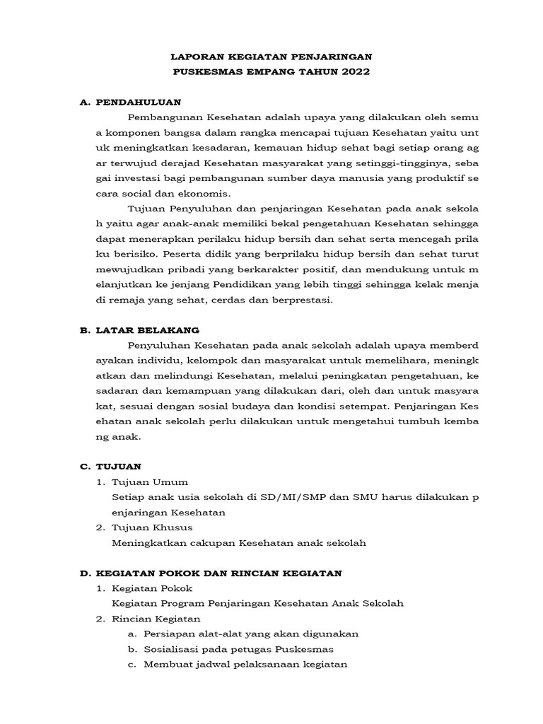 Laporan Penjaringan Baru Agustus 2022 SD, SMP, Sma 1 | PDF