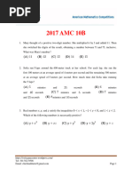 2021 Amc 10a Problems and Answers Fall | PDF | Quadratic Equation | Polynomial