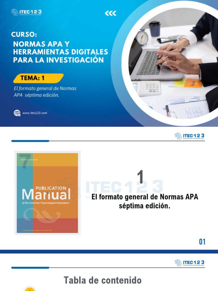 CLASE N°1- NORMAS APA Y HERRAMIENTAS DIGITALES | PDF | Experimentar