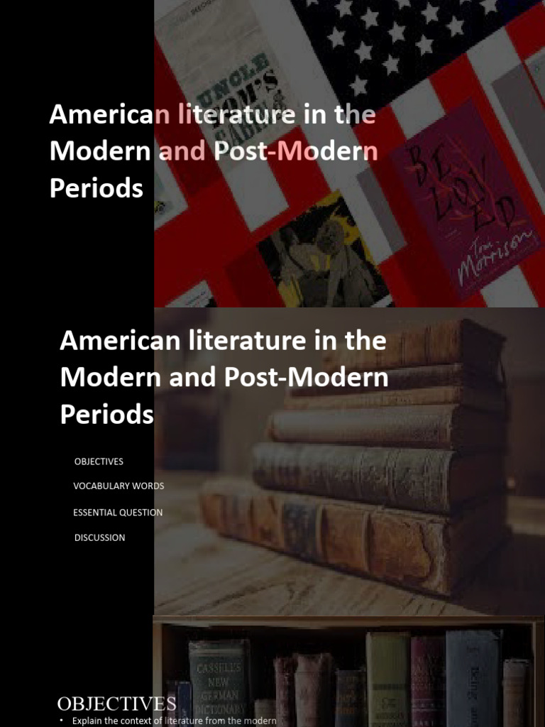 American Literature | PDF | Postmodernism | Modernism