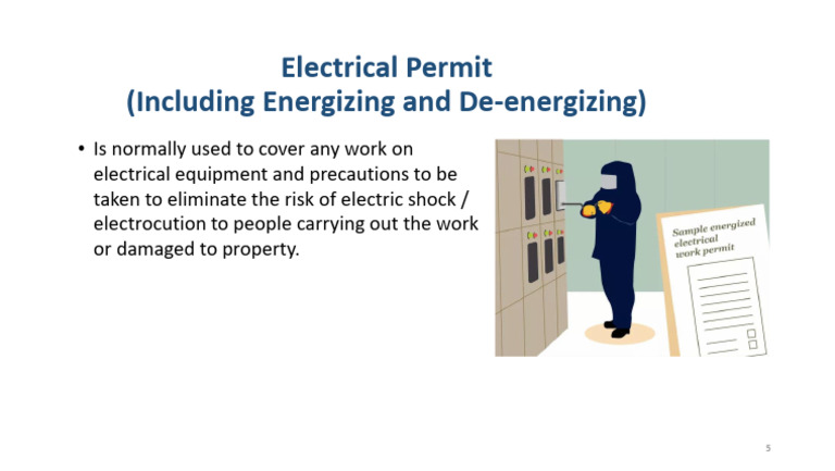 Electrical Permit Including Energizing and De-Energizing | PDF