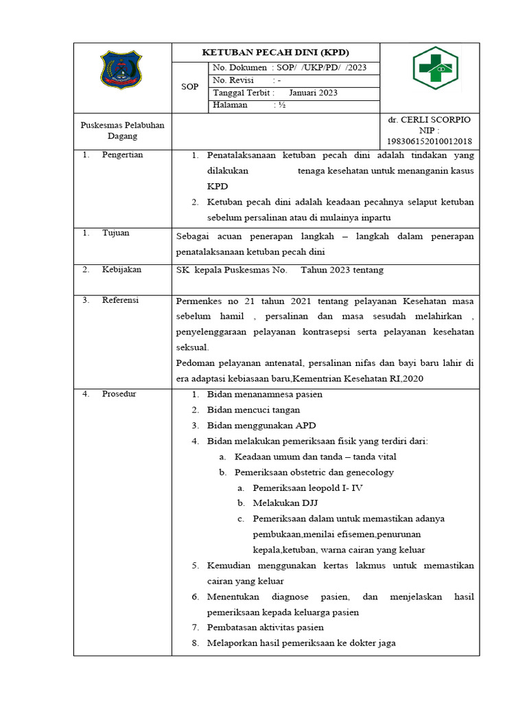 KPD Sop | PDF | Pengembangan Diri