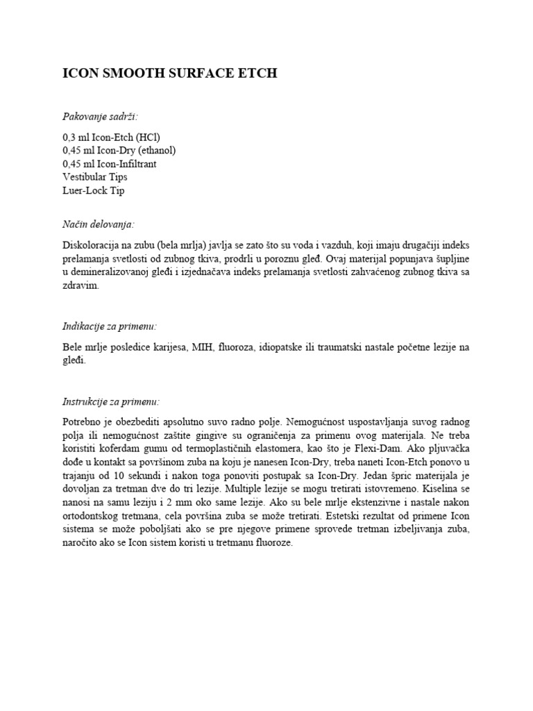 Icon Smooth Surface Etch | PDF