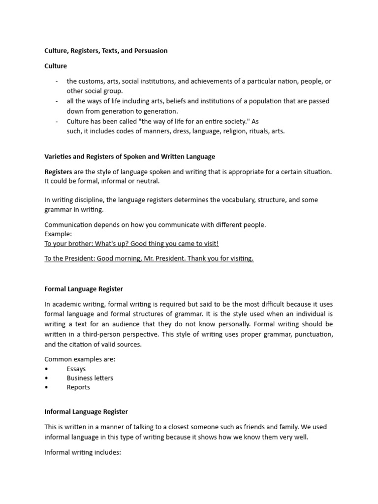 Register Text and Culture | PDF | Persuasion | Attitude (Psychology)