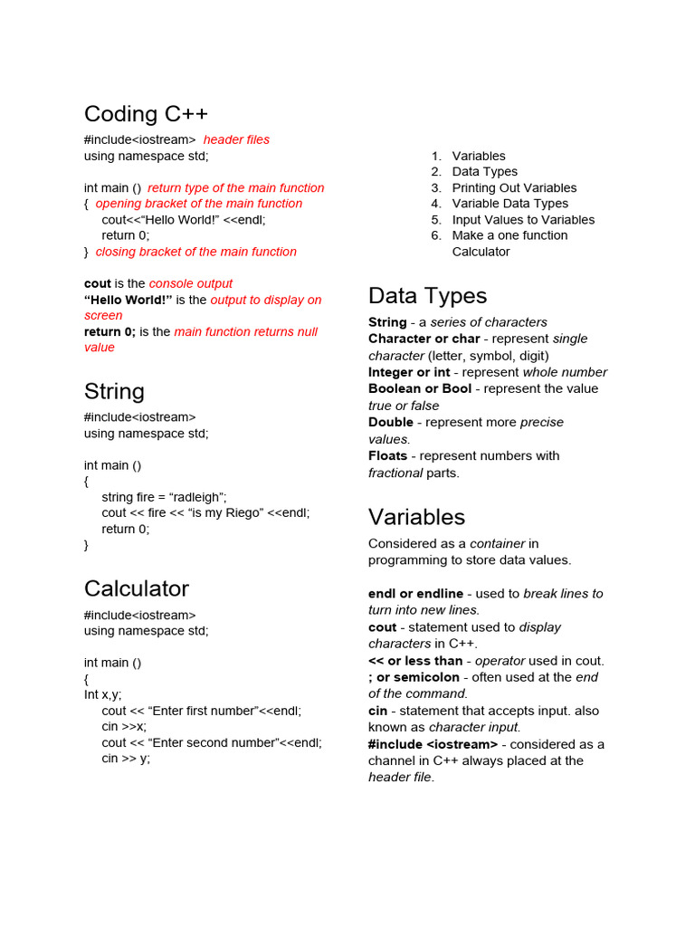 Prelims Computer Programming Pdf Integer Computer Science Namespace