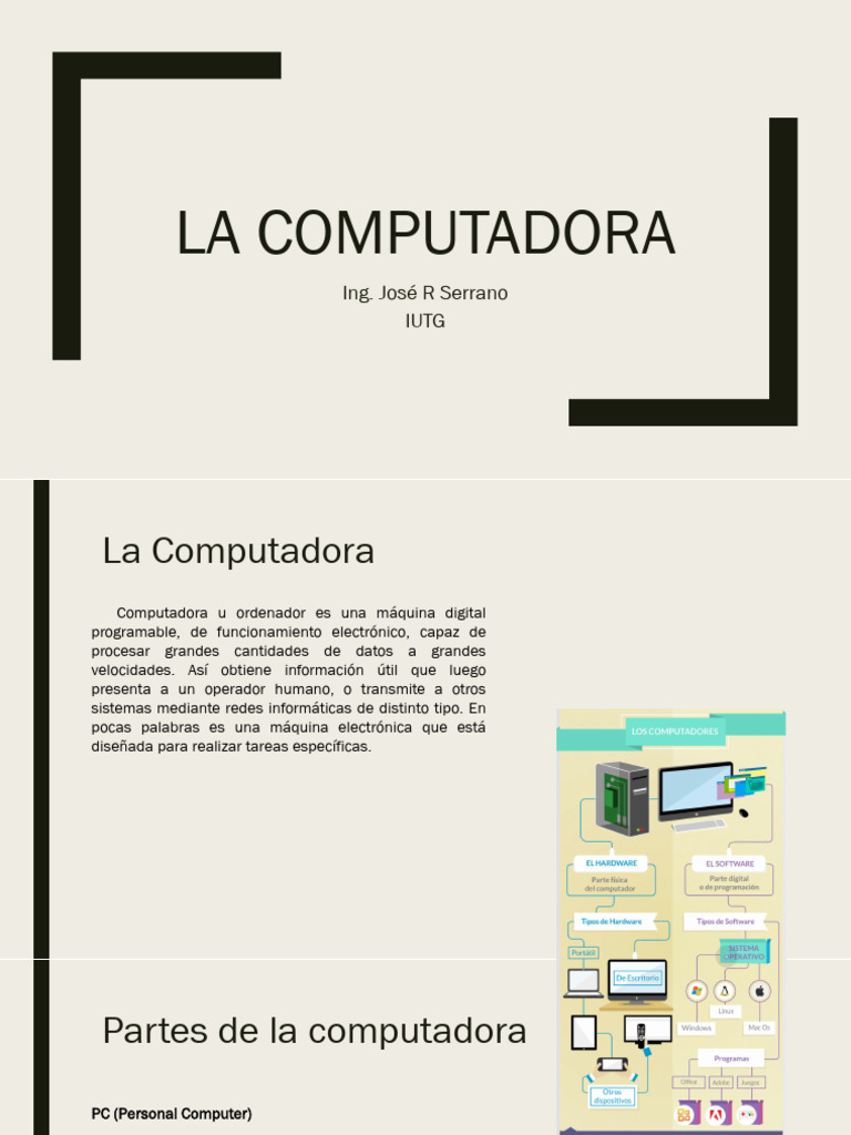 IAC - C1 - La Computadora Introducción A La Computación | PDF | Periférico | Hardware de la ...