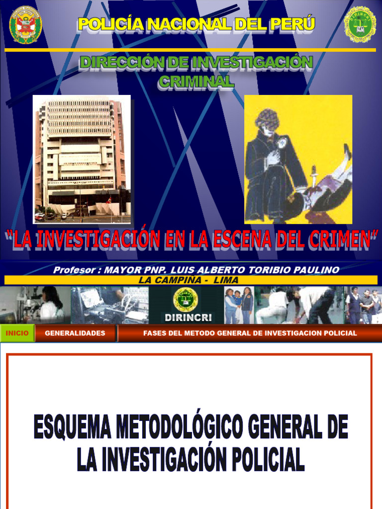 La Investigación en La Escena Del Crimen | PDF | Ciencia forense | Crímenes