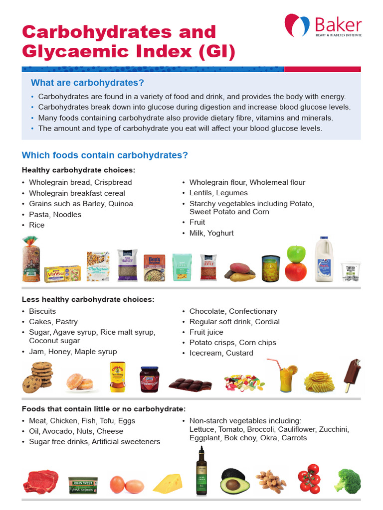 Understanding Low GI Carbohydrates | PDF | Whole Grain | Carbohydrates