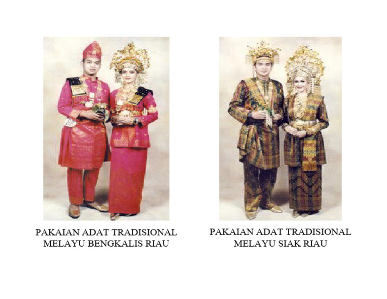 Pakaian Adat Tradisional Melayu Bengkalis Riau | PDF