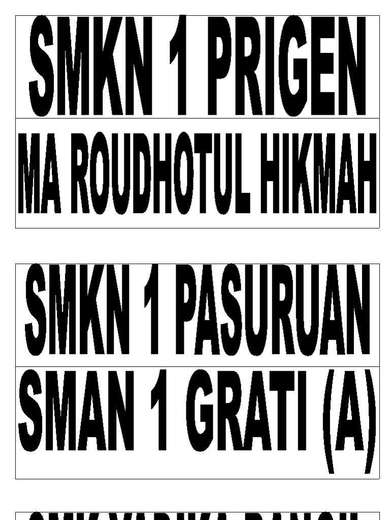 Daftar Nama Tim | PDF