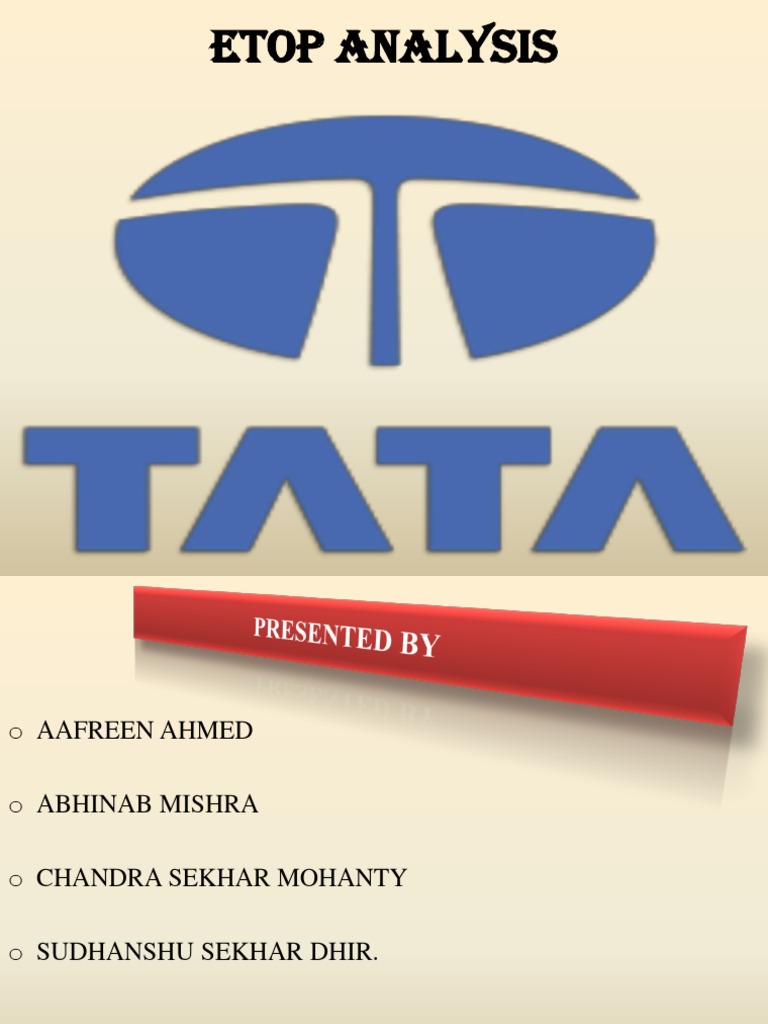 Etop Analysis of Tata Group's Market Position | PDF
