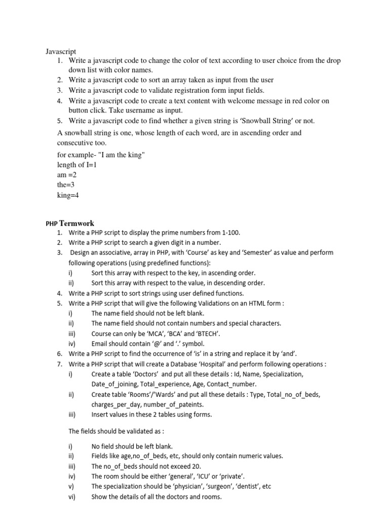 Full Stack Final Termwork | PDF | String (Computer Science) | Php