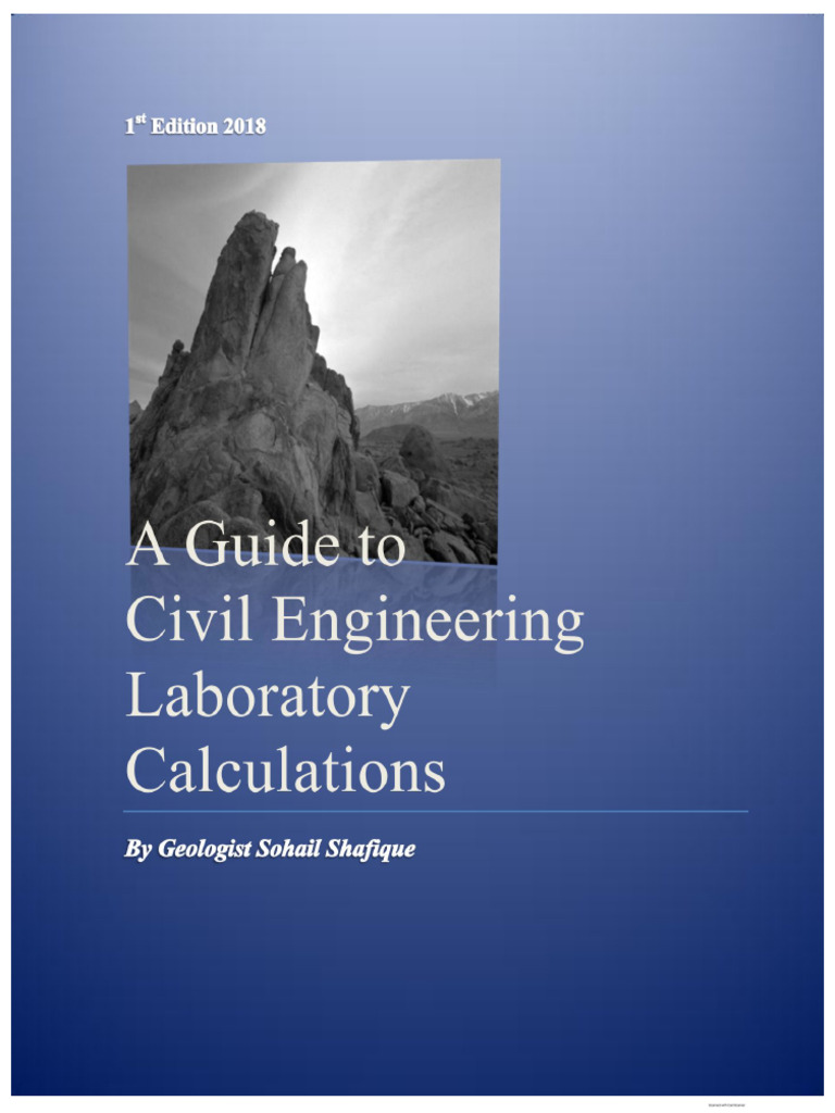 A Guide To Civil Engineering Laboratory Calculations | PDF