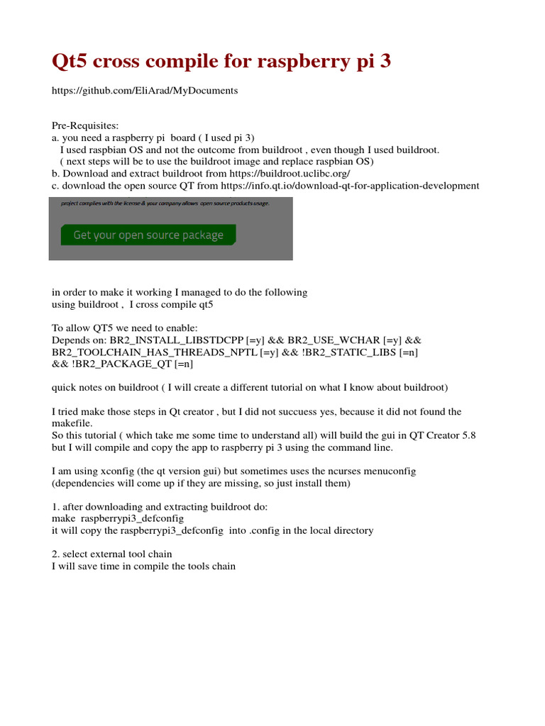 Qt Cross Compile How To Pdf Command Line Interface Free Software
