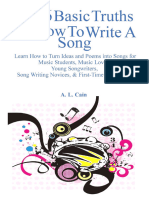 Transpose Song Cheat Sheet Guide | PDF | Musical Forms | Musical Techniques