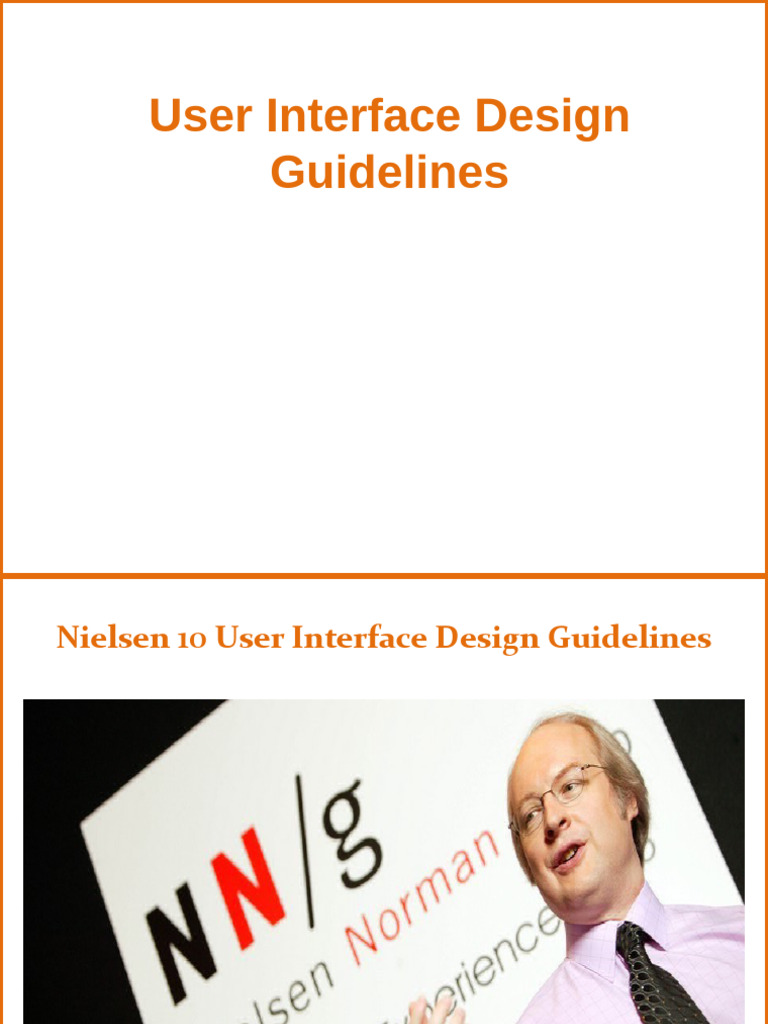 Nielsen's 10 UI Design Guidelines | PDF | User Interface | User ...