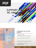 National Building Code - PD 1096 Summary | PDF | Wall | Building Code