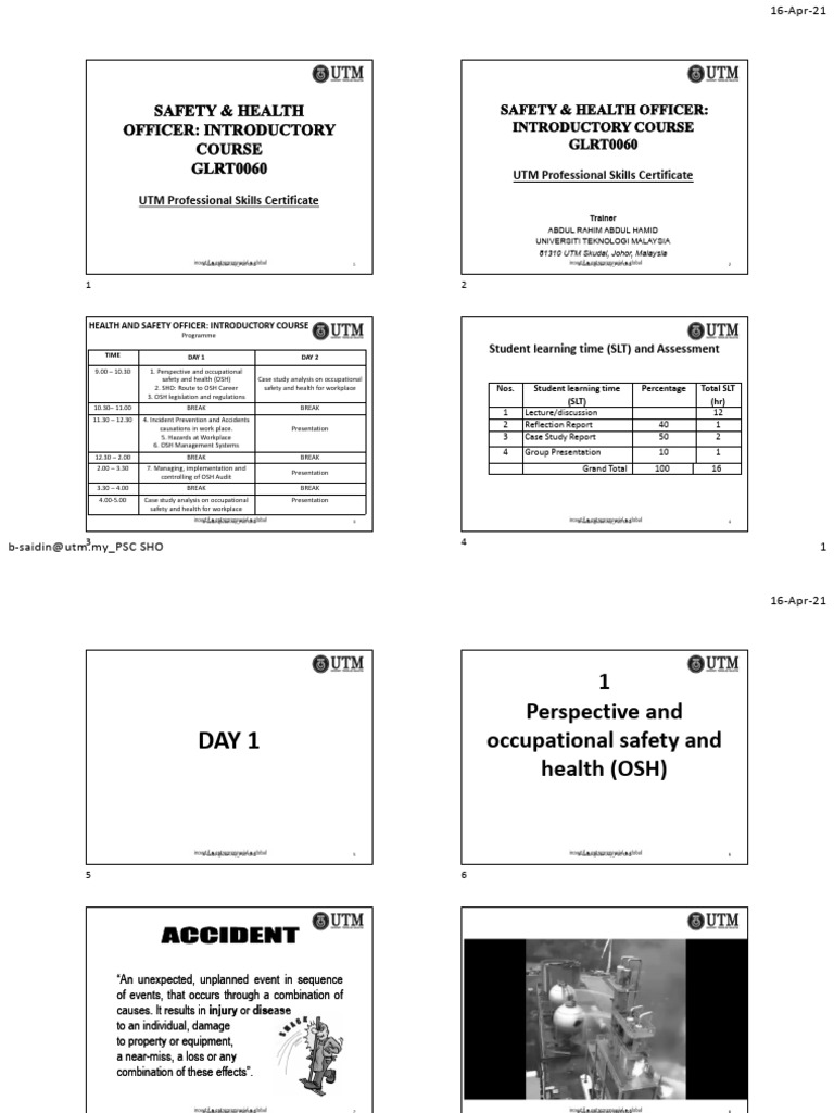 PDF Slides PSC Sho - Student | PDF | Occupational Safety And Health ...