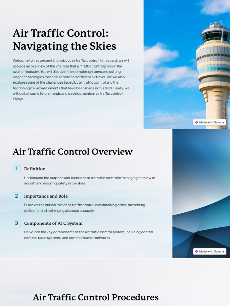 Air Traffic Control Navigating The Skies | PDF | Air Traffic Control | Traffic