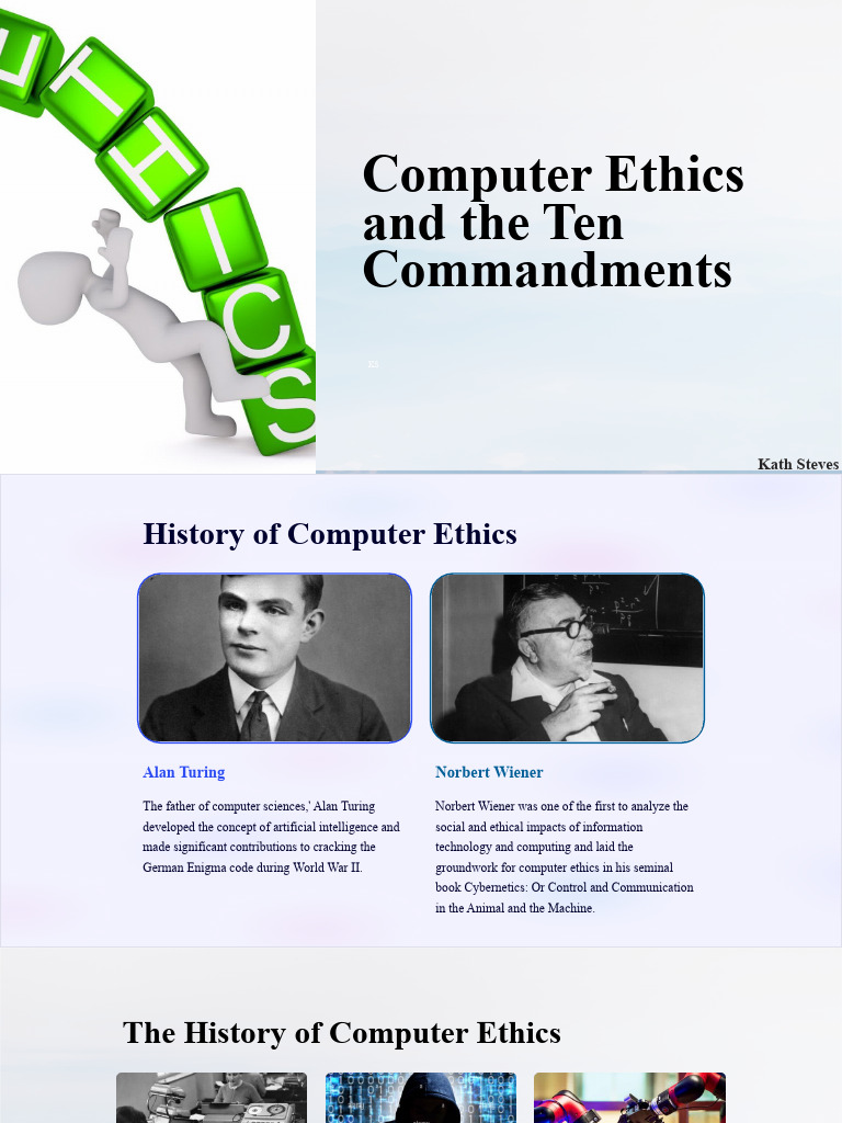 4 Computer Ethics and The Ten Commandments | PDF | Artificial ...