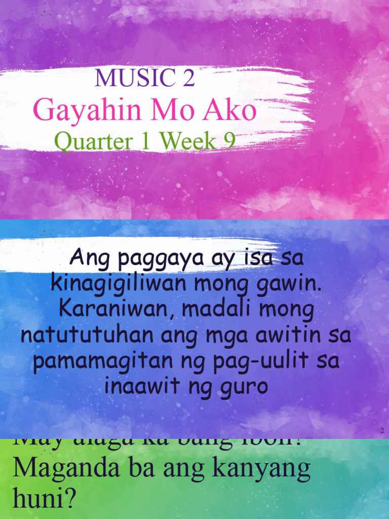 MUSIC 2 Quarter 1 Week 9 | PDF